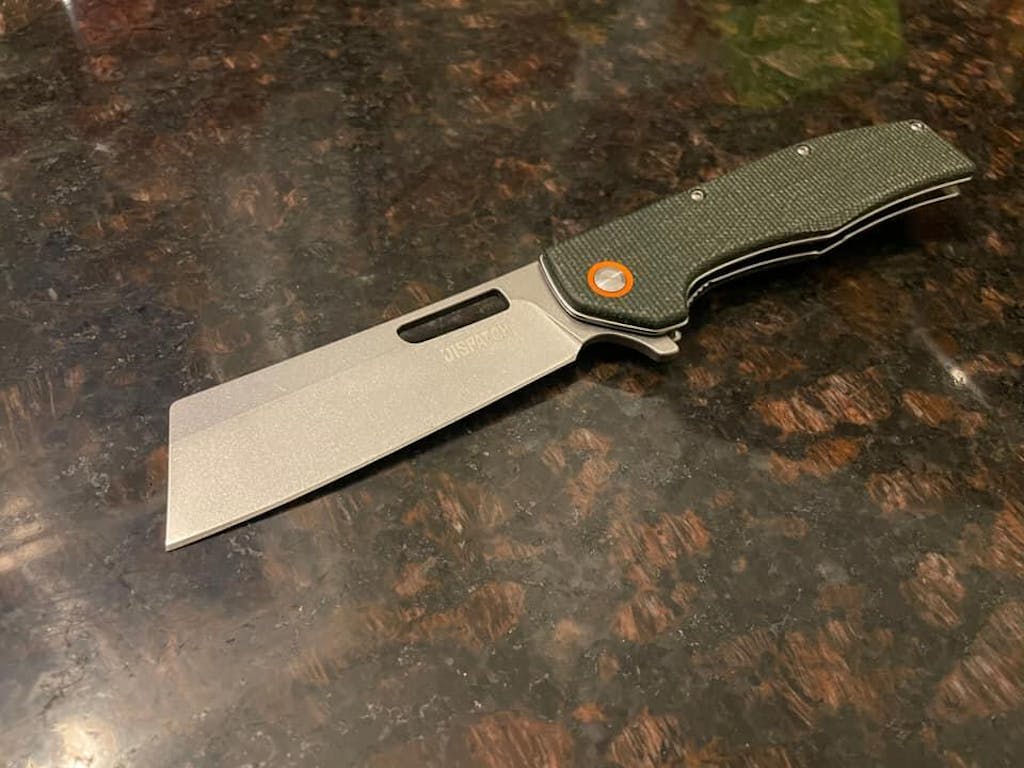 Sheepsfoot Blade Folding Knife with Micarta Handle and Clip for EDC an ...