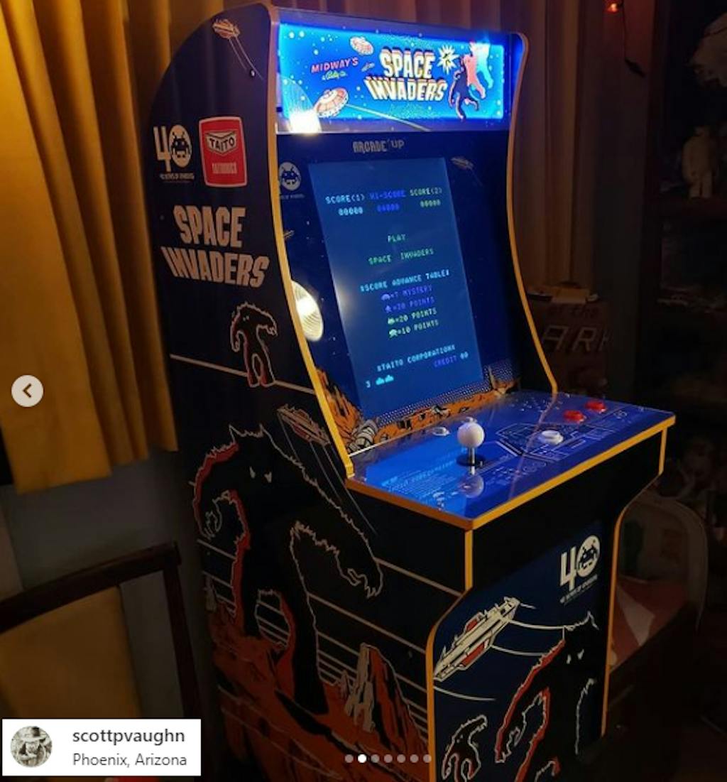 Drop In Space Invaders LED Marquee Plug and Play Kit for Arcade1Up Ver ...