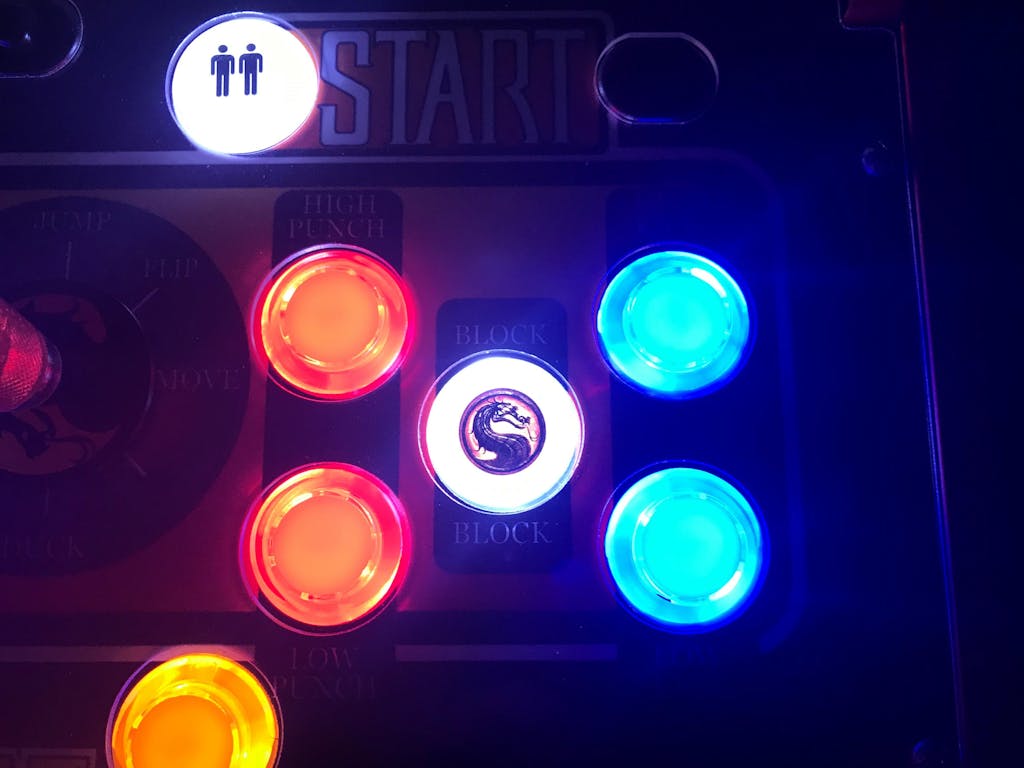 LED 12V White Mortal Kombat Button — DIY Retro Arcade