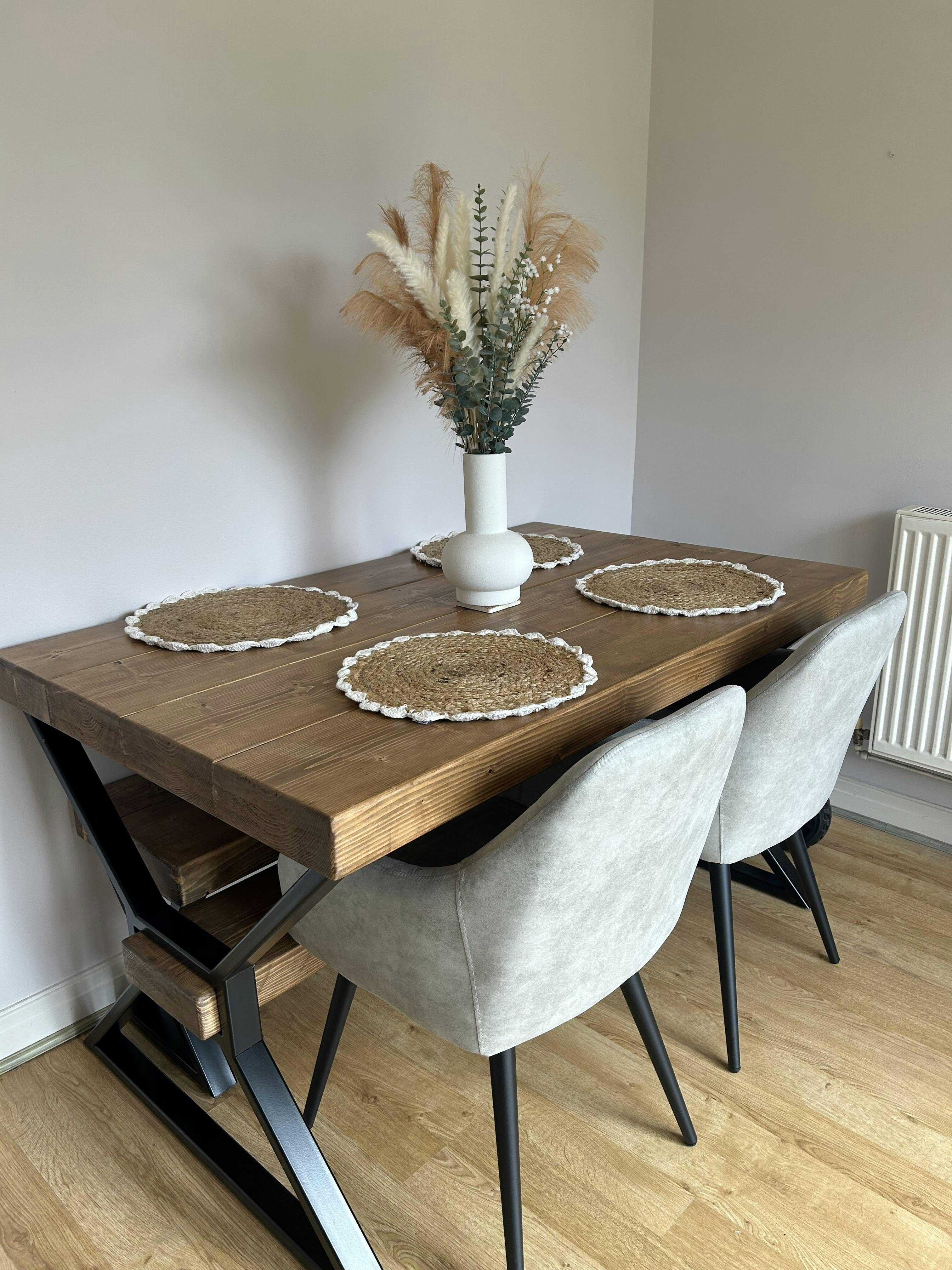 Dining Table with A Frame legs – DK Fabrications