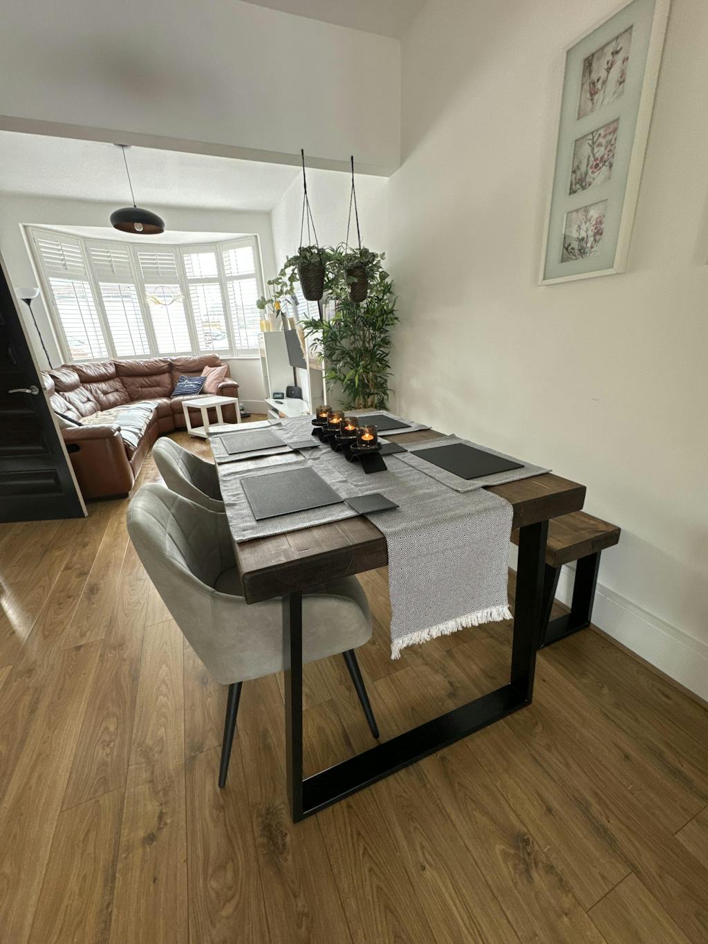Dining Table with A Frame legs – DK Fabrications