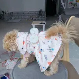 Sweet Princess Dress With White Bow For Dog – DogMega.Com