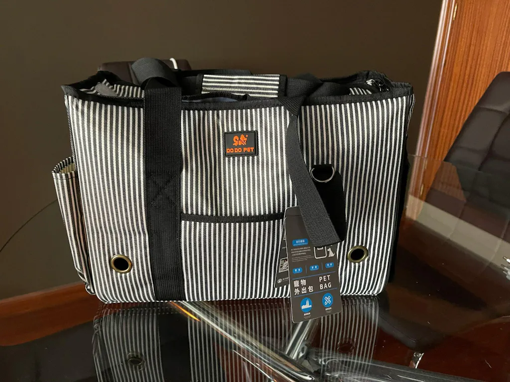 DogMEGA Striped Dog Carrier Tote – DogMega.Com