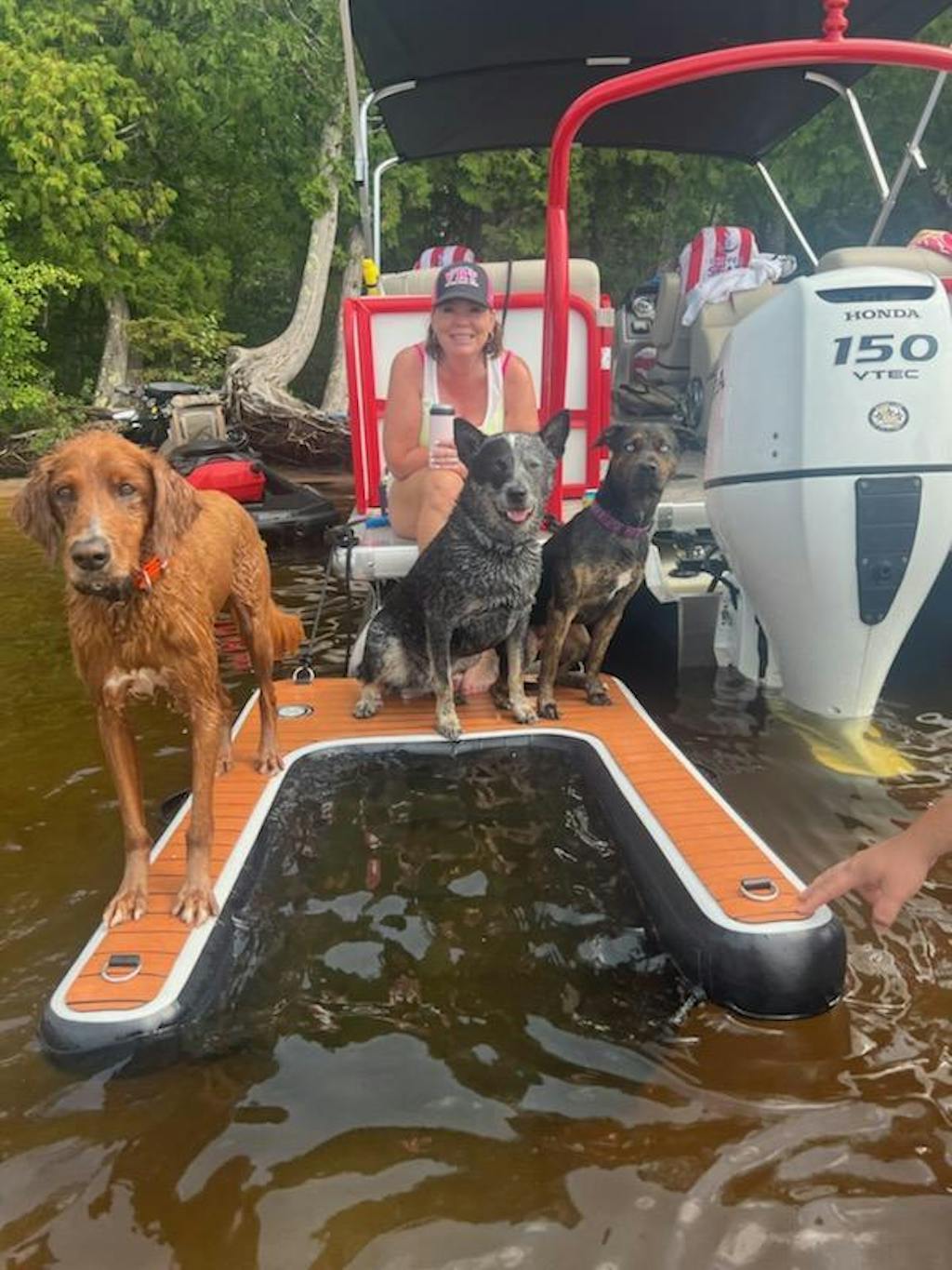 Dog-DOK Inflatable Dog Boat Ramp