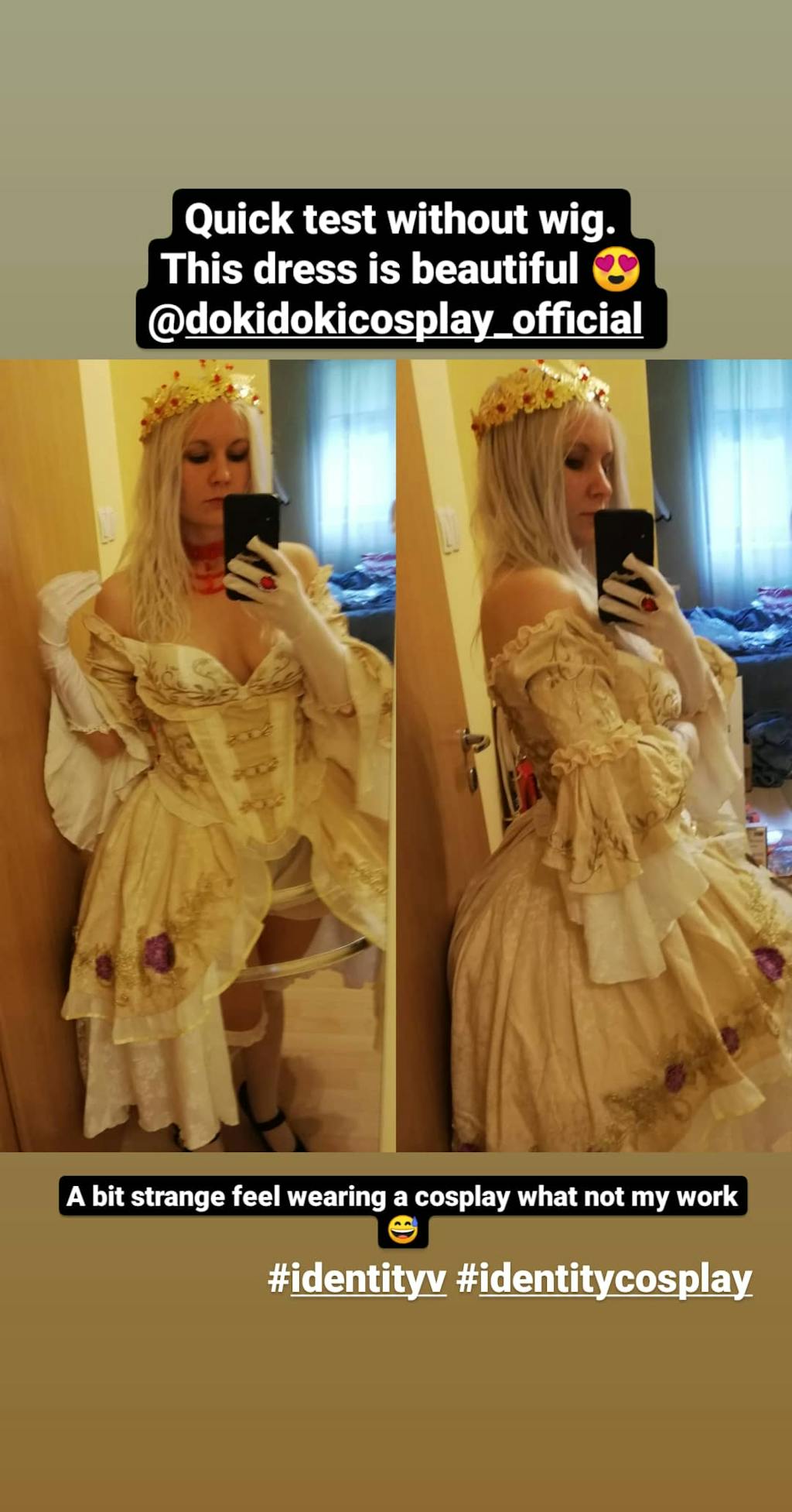 DokiDoki-SR Game Identity V Mrs. Red CosplayCostume Bloody Queen Red ...