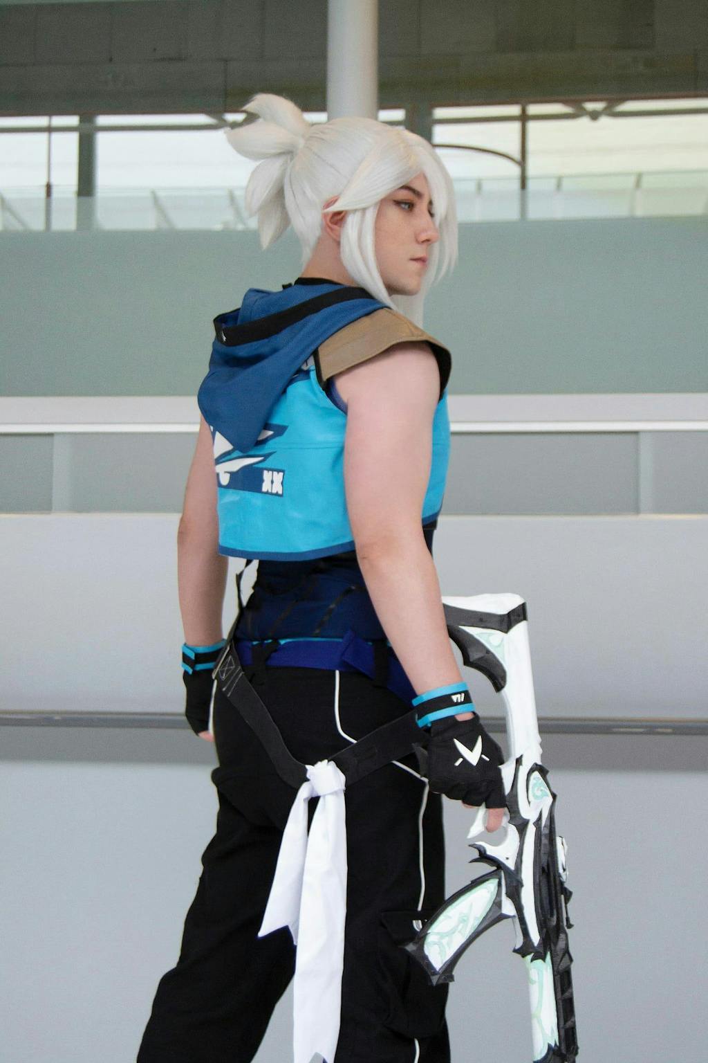 DokiDoki Game Valorant Cosplay Jett Cosplay Wig White Hair Game Valor ...