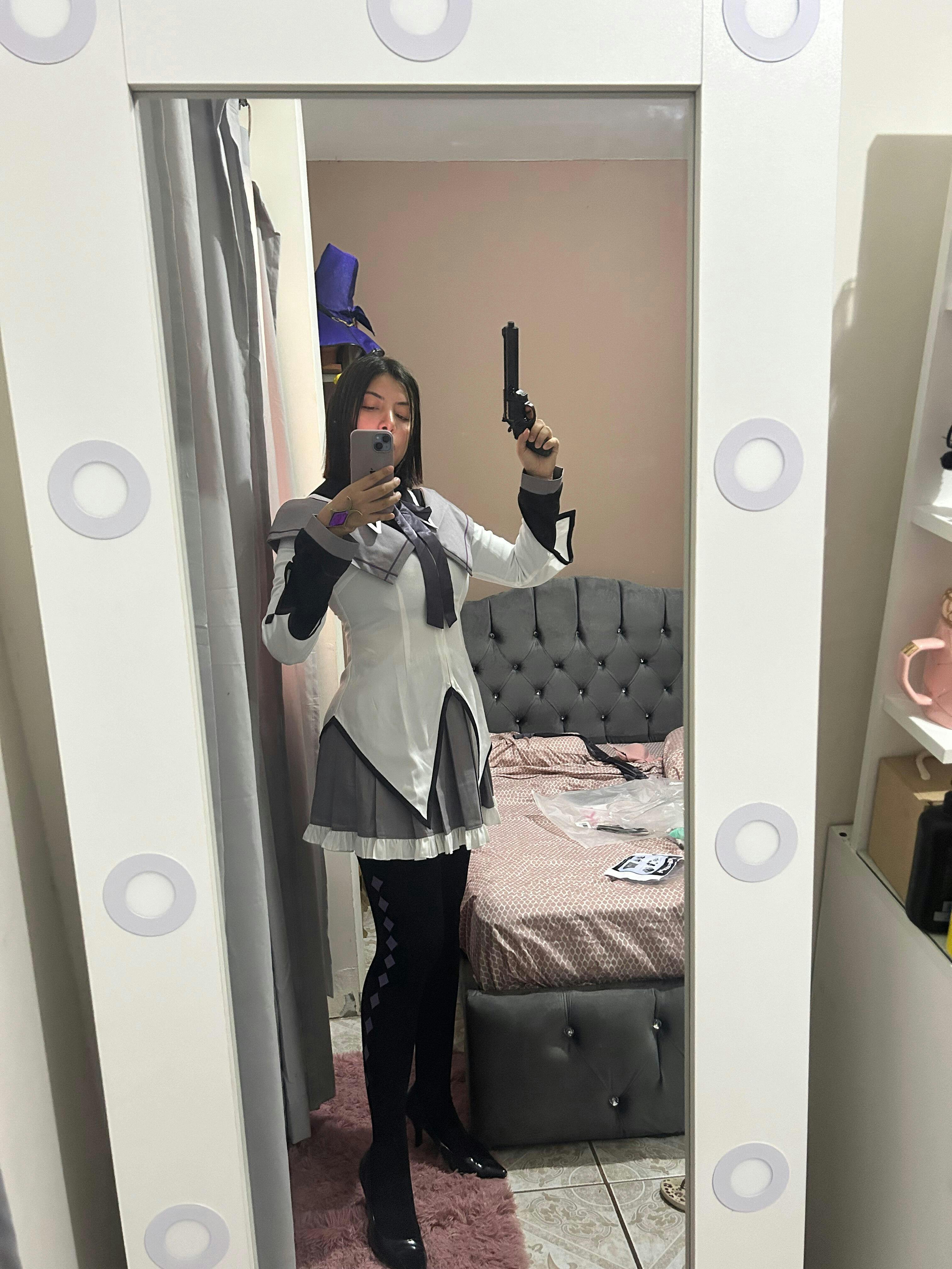 DokiDoki-SR Anime Cosplay Costume Grey Battle Dress – dokidokicosplay