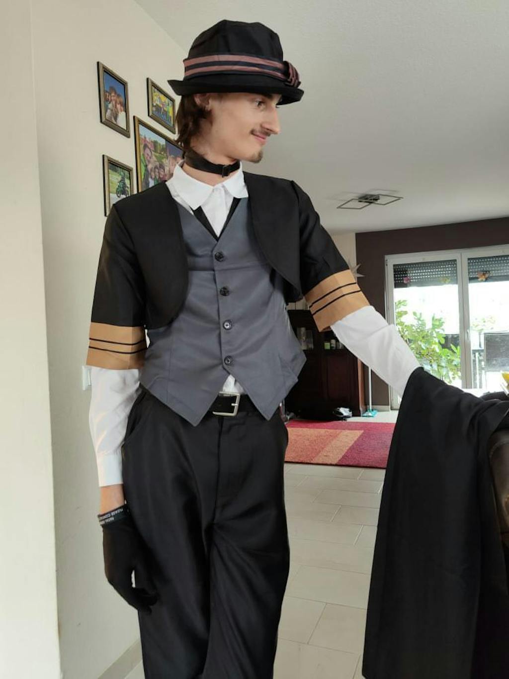 DokiDoki-R Anime Cosplay Cosplay Costume Black Suit – dokidokicosplay