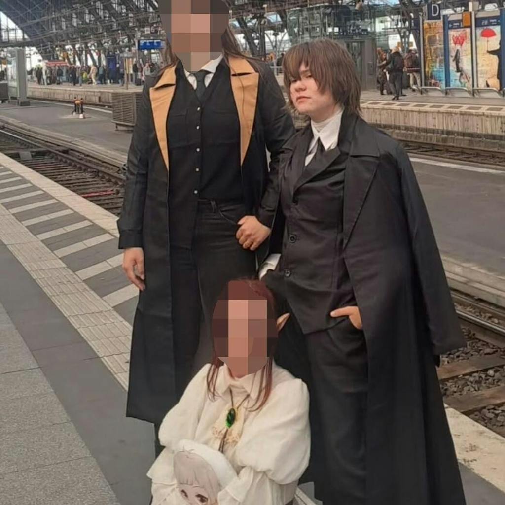 DokiDoki-R Anime Cosplay Cosplay Costume Black Suit – dokidokicosplay