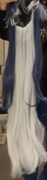 DokiDoki Game Genshin Impact Cosplay Flins Wig Long Blue Gradient Hair ...