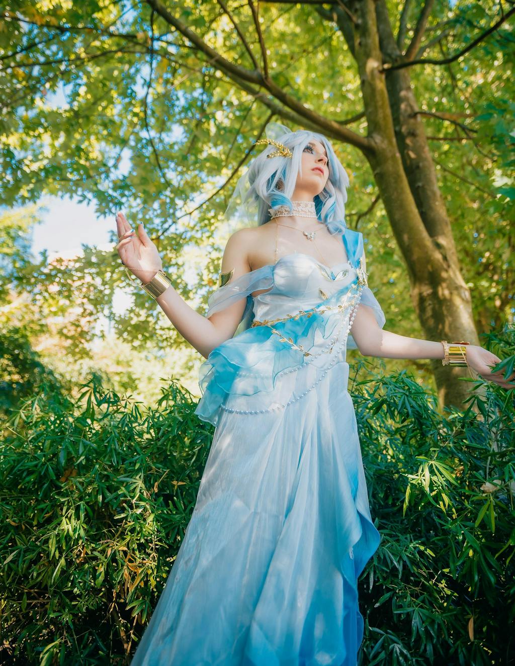 DokiDoki-SR Game Genshin Impact Furina Costume Tideheart Doujin Focalo ...