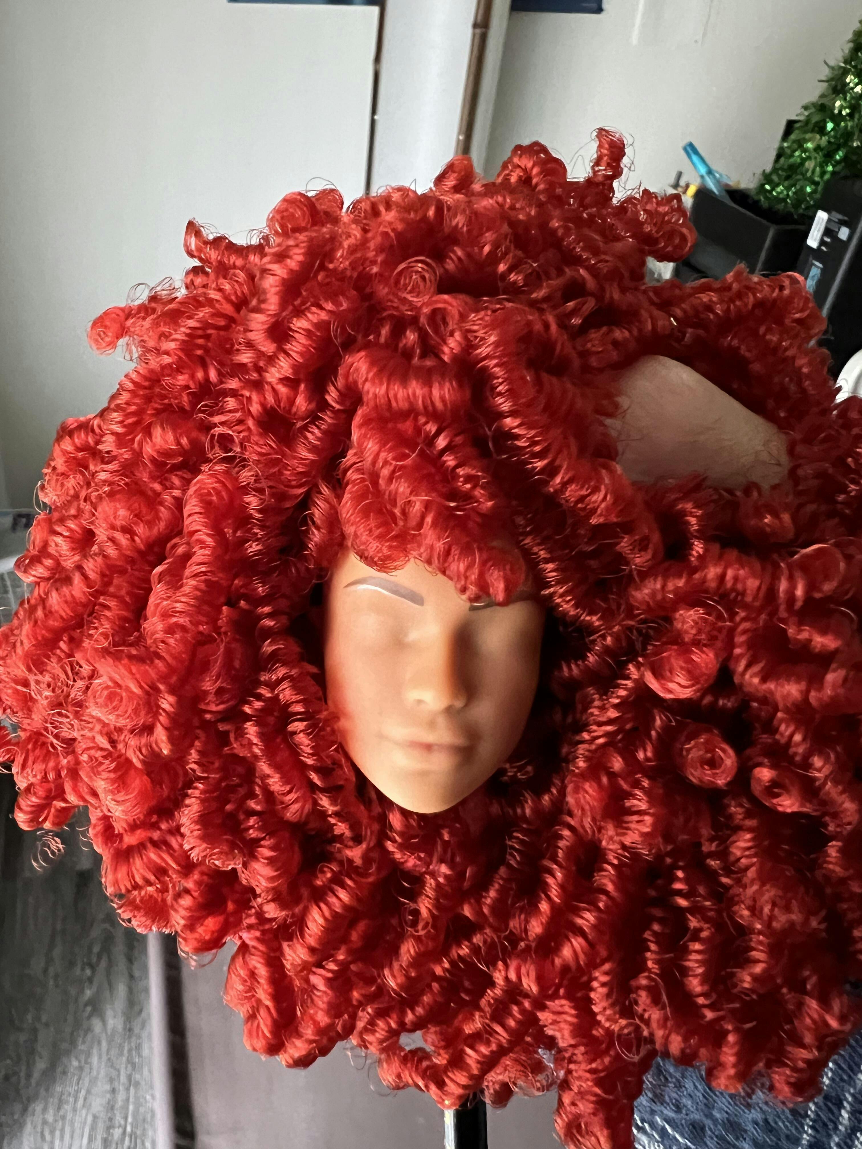 Japanese Saran Dark Chocolate 440 36 inch 1oz/28g hank Brown Doll Hair ...