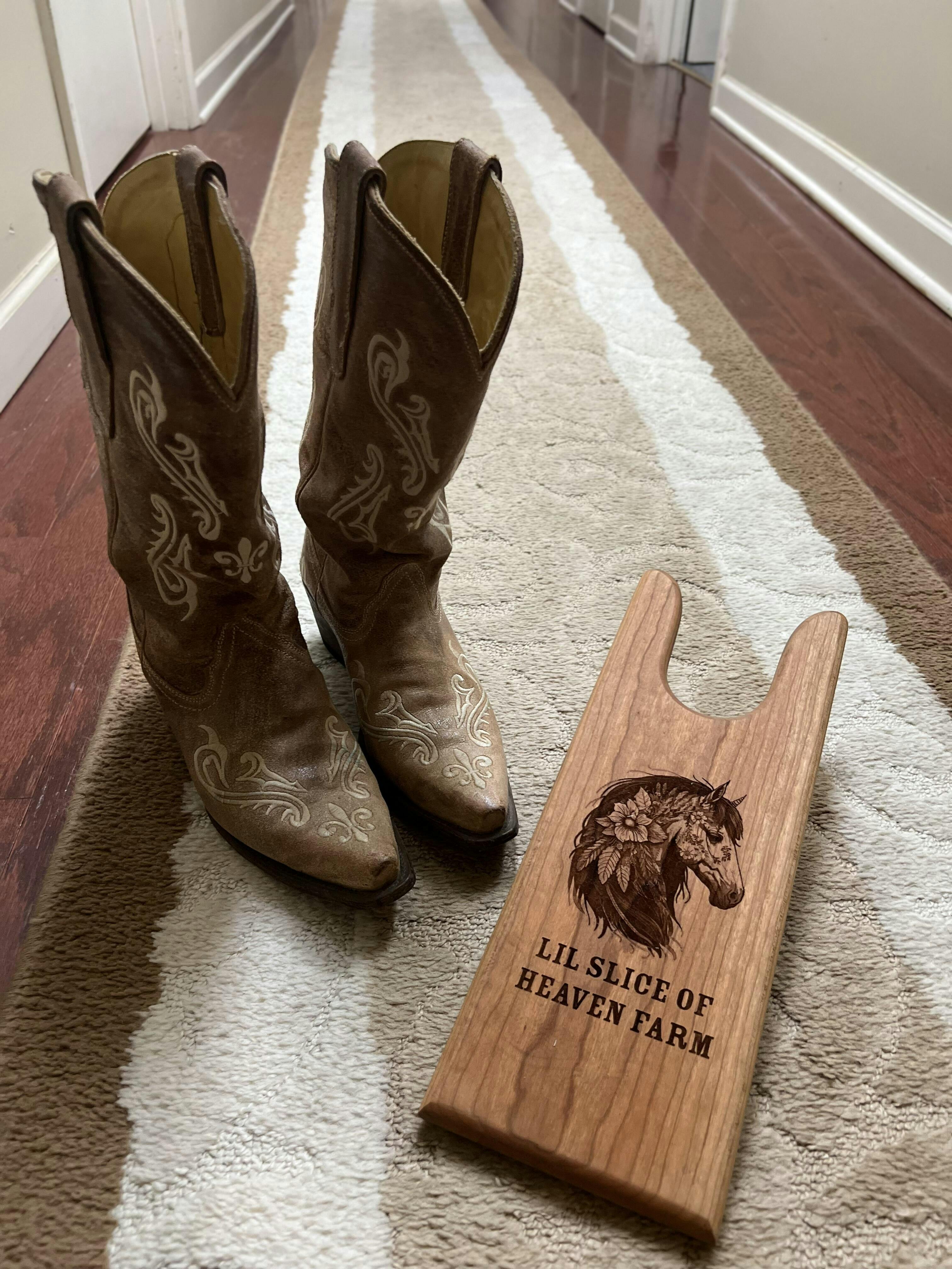 Engraved Boot Jack | Personalized Boot Pull Gift for Birthday Holiday ...