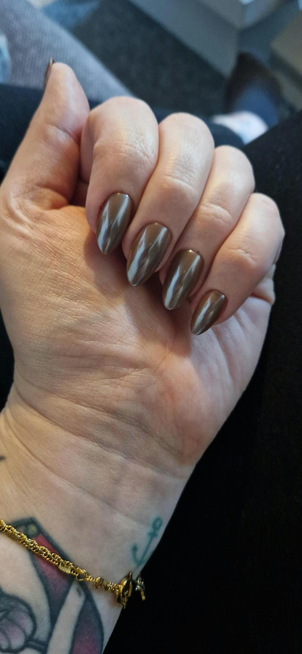 Doonails | Soft Gel Press Ons - Glazed Chocolate Short Almond