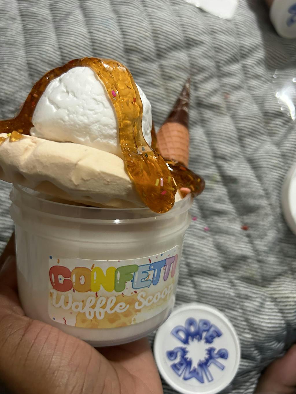 Confetti Waffle Scoop DIY Slime - Shop Slime - Dope Slimes