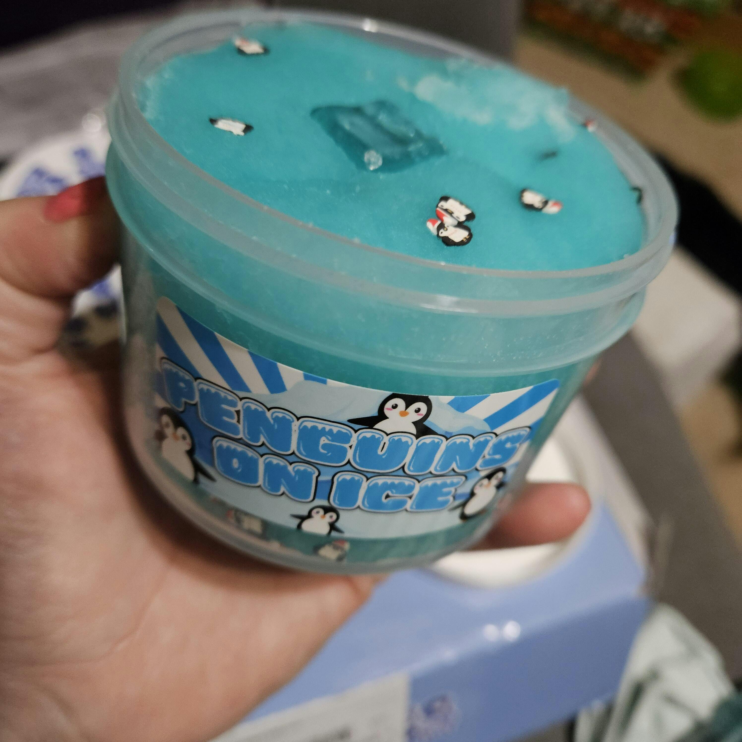 Penguins On Ice Icee Slime - Shop Christmas Slimes - Dope Slimes