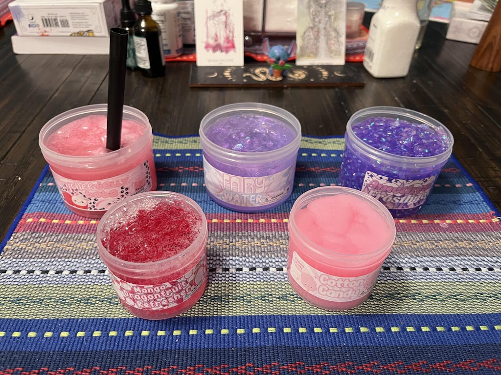 Lychee Jelly Boba Jelly Cube Slime - Shop Slime - Dope Slimes