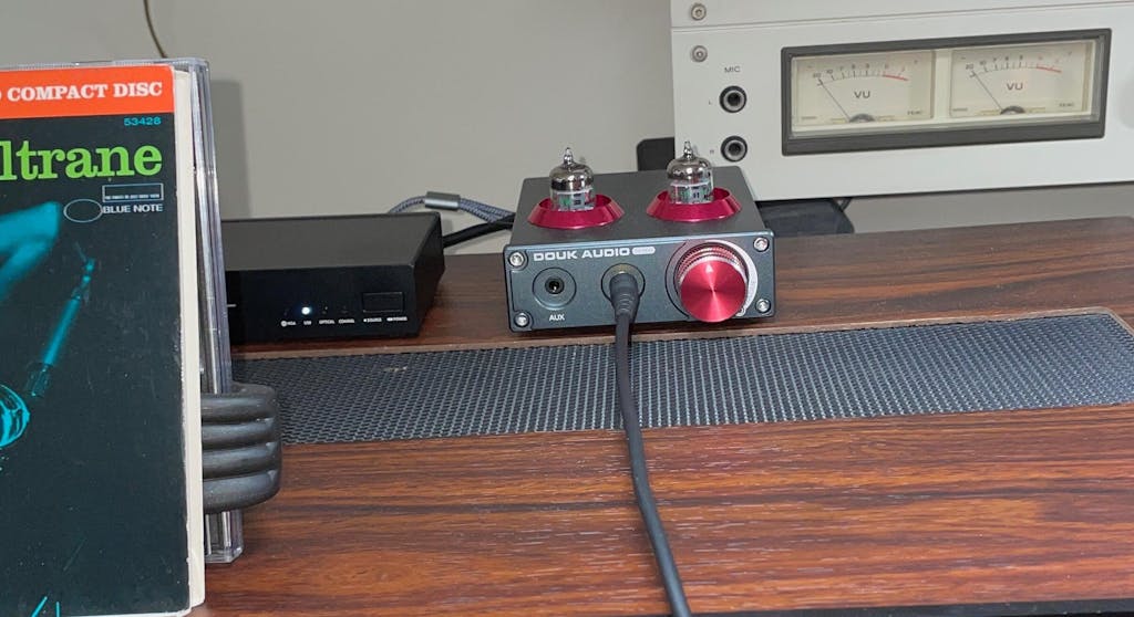 Douk Audio T4 PRO Mini GE5654 Vacuum Tube Phono Preamp Home Stereo Aud