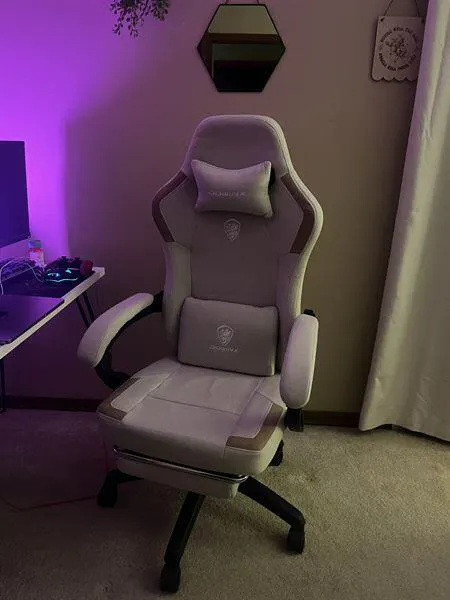 Dowinx Fabric Gaming Chair with Pocket Spring & Massage Support 6657K ...