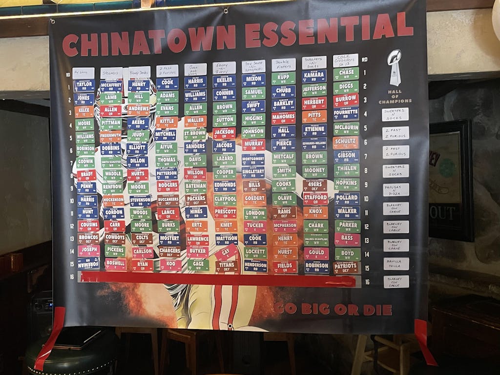 CUSTOM X-LARGE Fantasy Football Draft Board Kit – REUSABLE