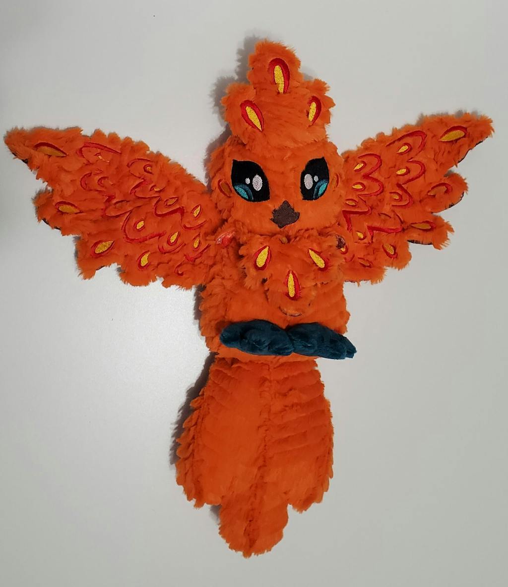 ITH Phoenix Plush Embroidery Pattern - Dragons' Garden