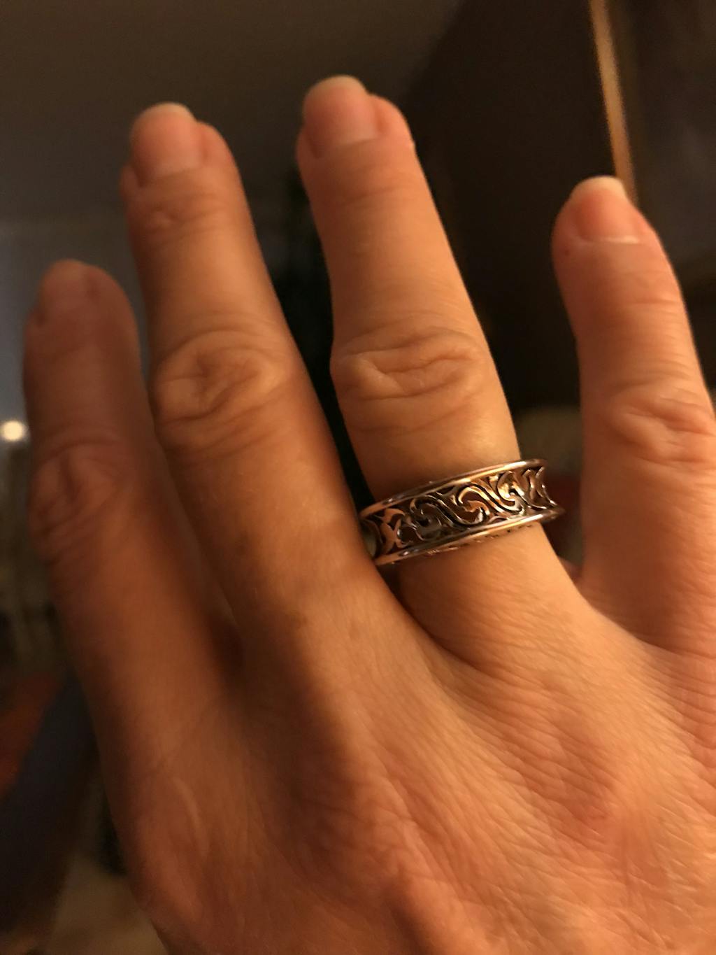 Sterling Silver Antique Wavy Ring