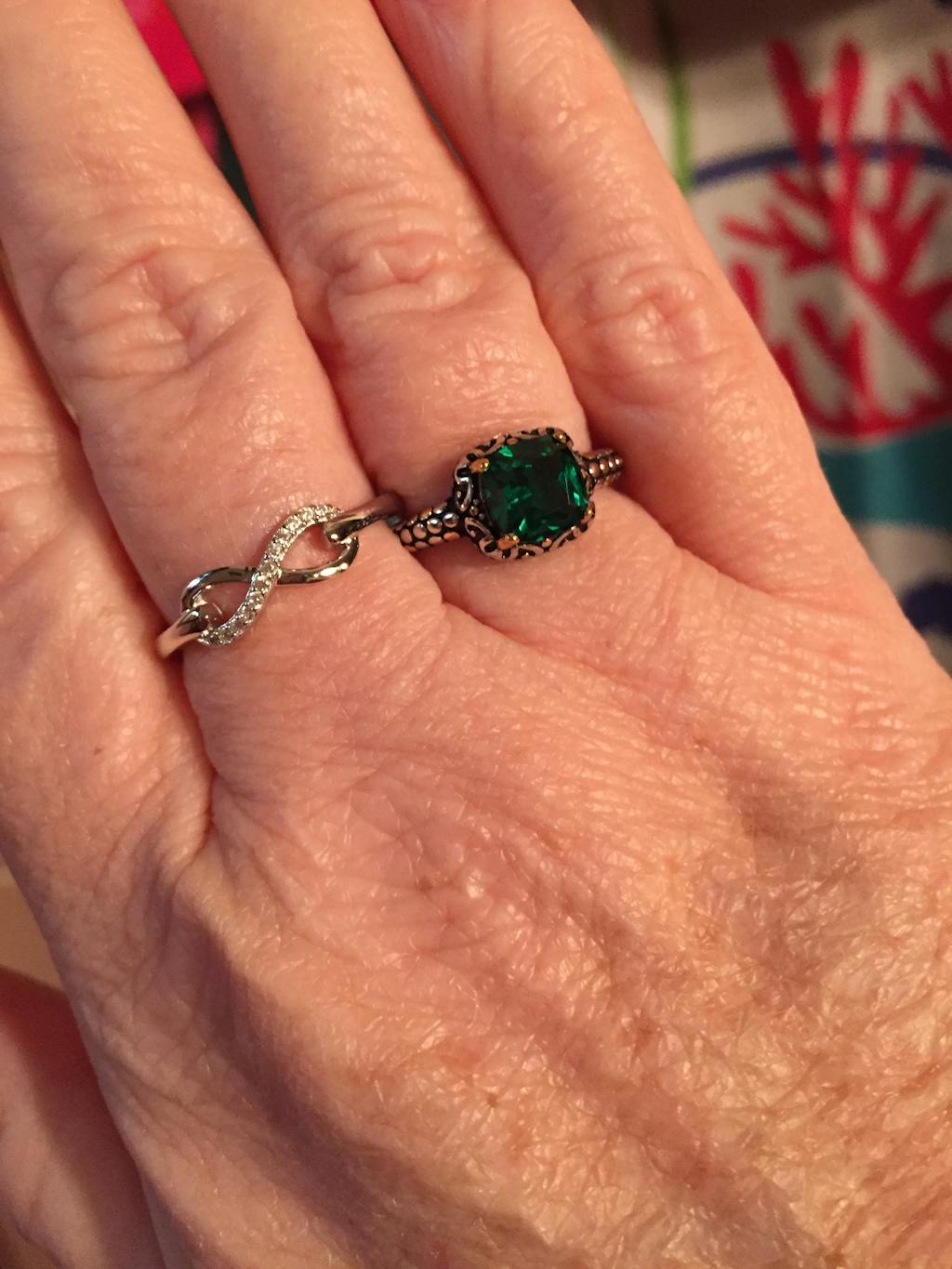 Sterling Silver Infinity CZ Ring