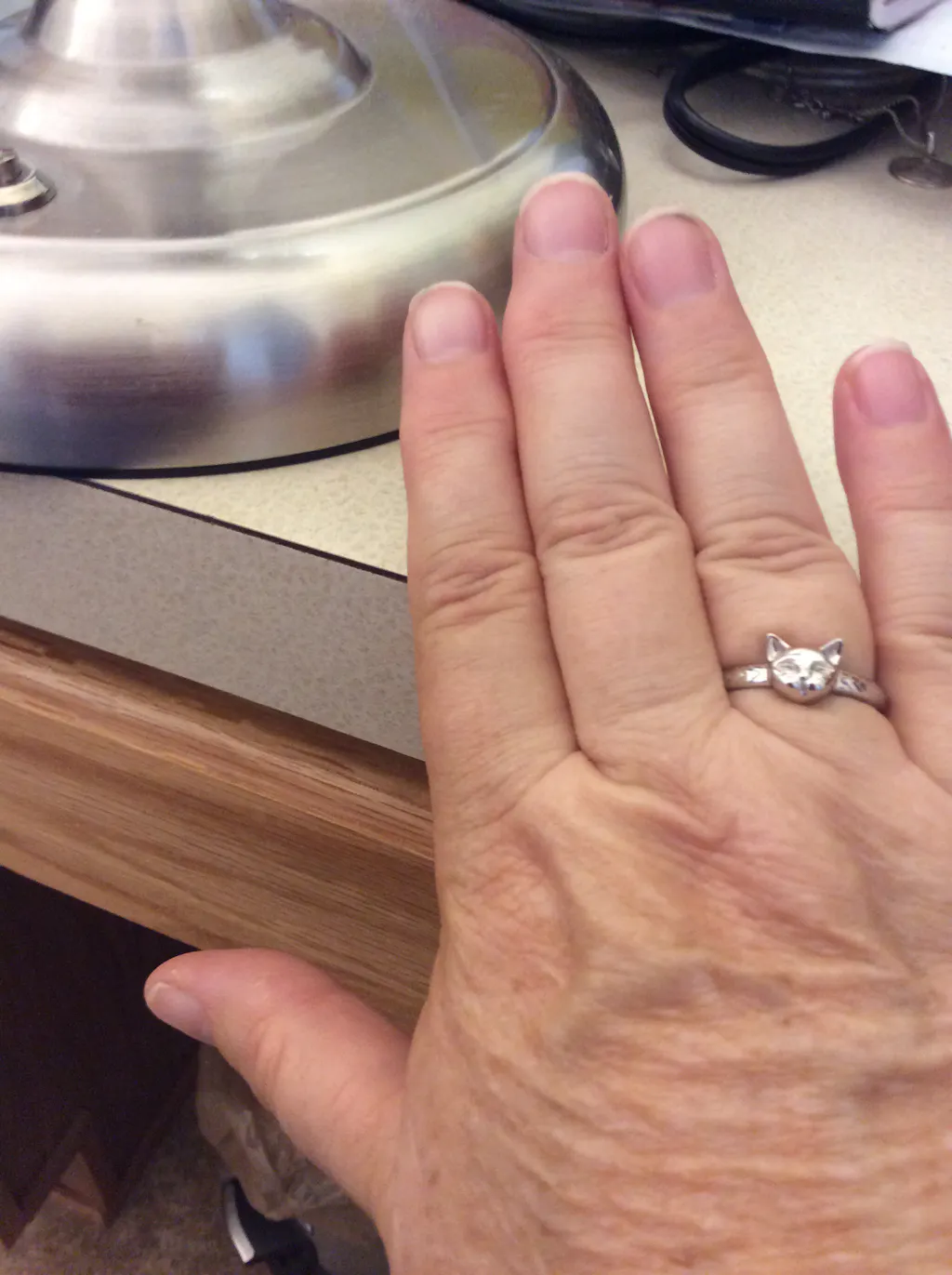 Sterling Silver Cat Ring