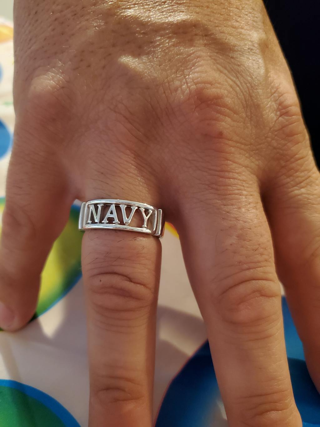 Sterling Silver Men's NAVY Ring for Sale | Dreamland Jewelry