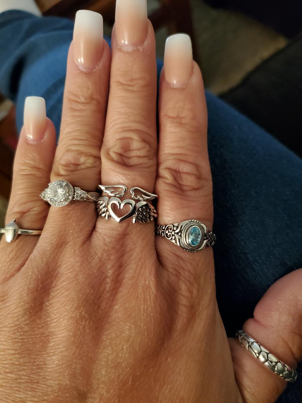 Sterling Silver Wings Heart Ring for Sale - Dreamland Jewelry