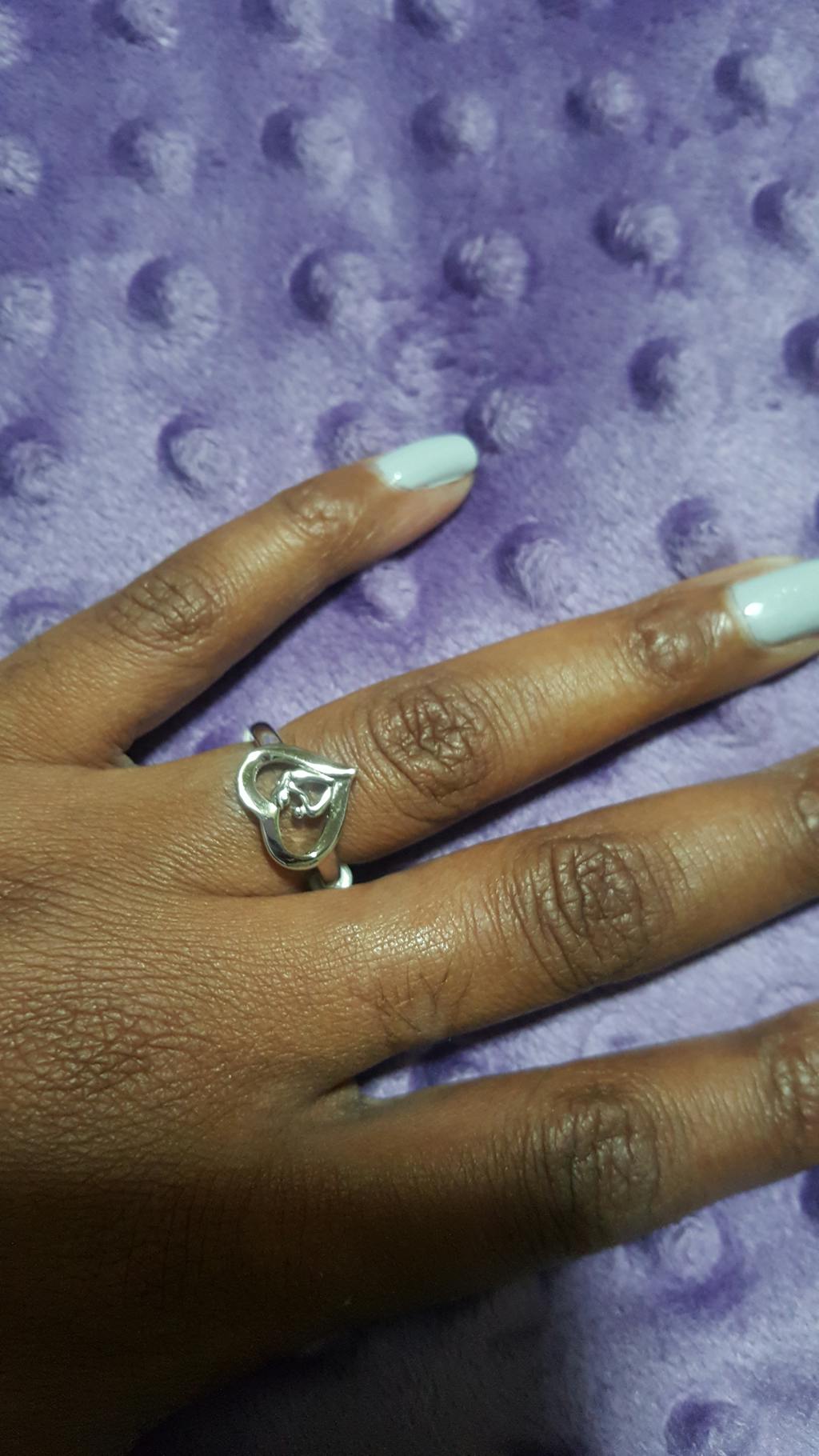 Sterling Silver Mother and Child Heart Ring for Sale - Dreamland Jewelry