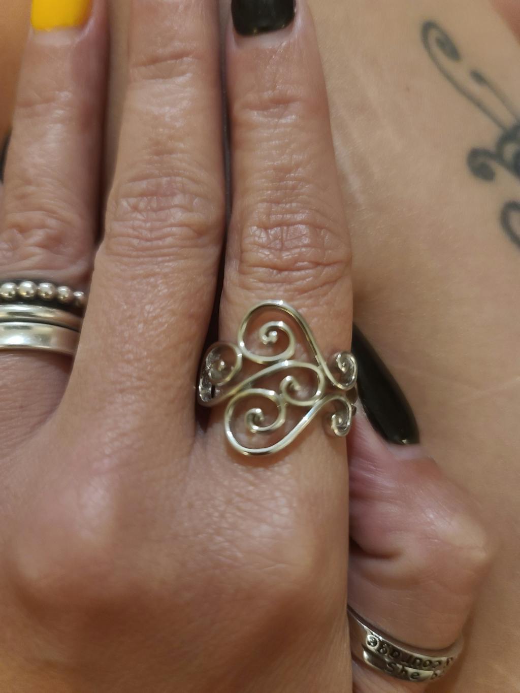 Sterling Silver Filigree Heart Ring for Sale - Dreamland Jewelry
