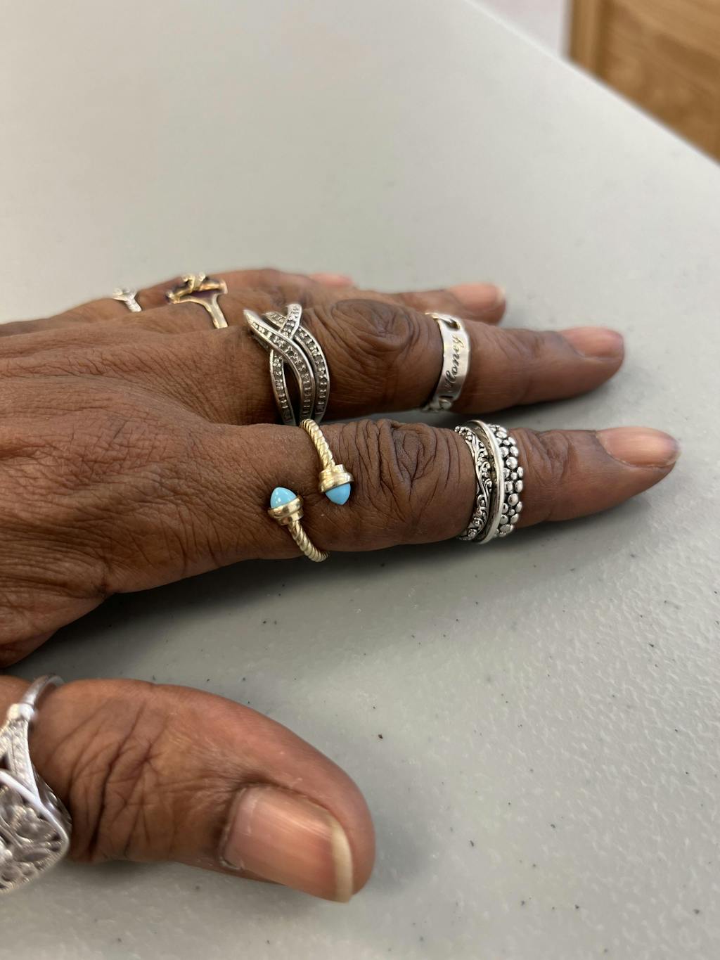 Sterling Silver 3 Set Bali Design Ring