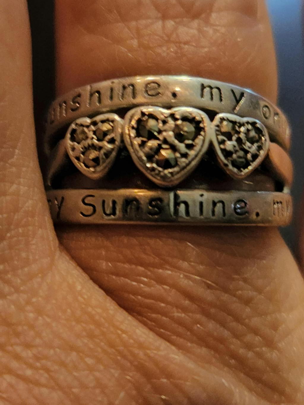 Sterling Silver "You Are My Sunshine, My Only Sunshine" Ring