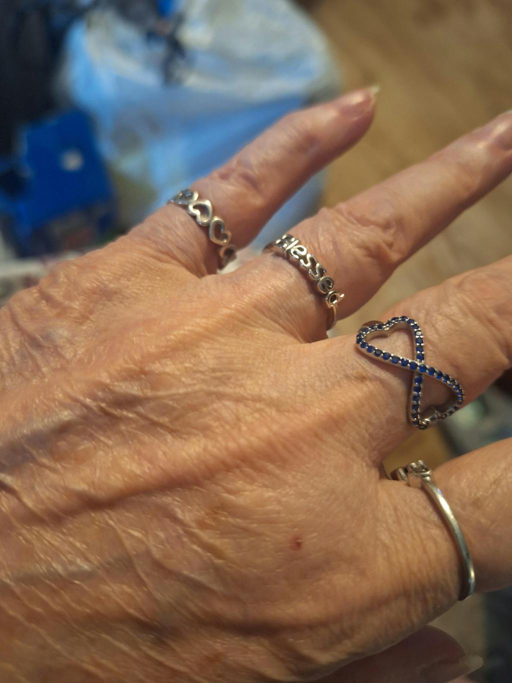 Sterling Silver "Blessed" Ring