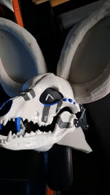 Skeletal K9 Cut and Hinged Mask – DreamVision Creations