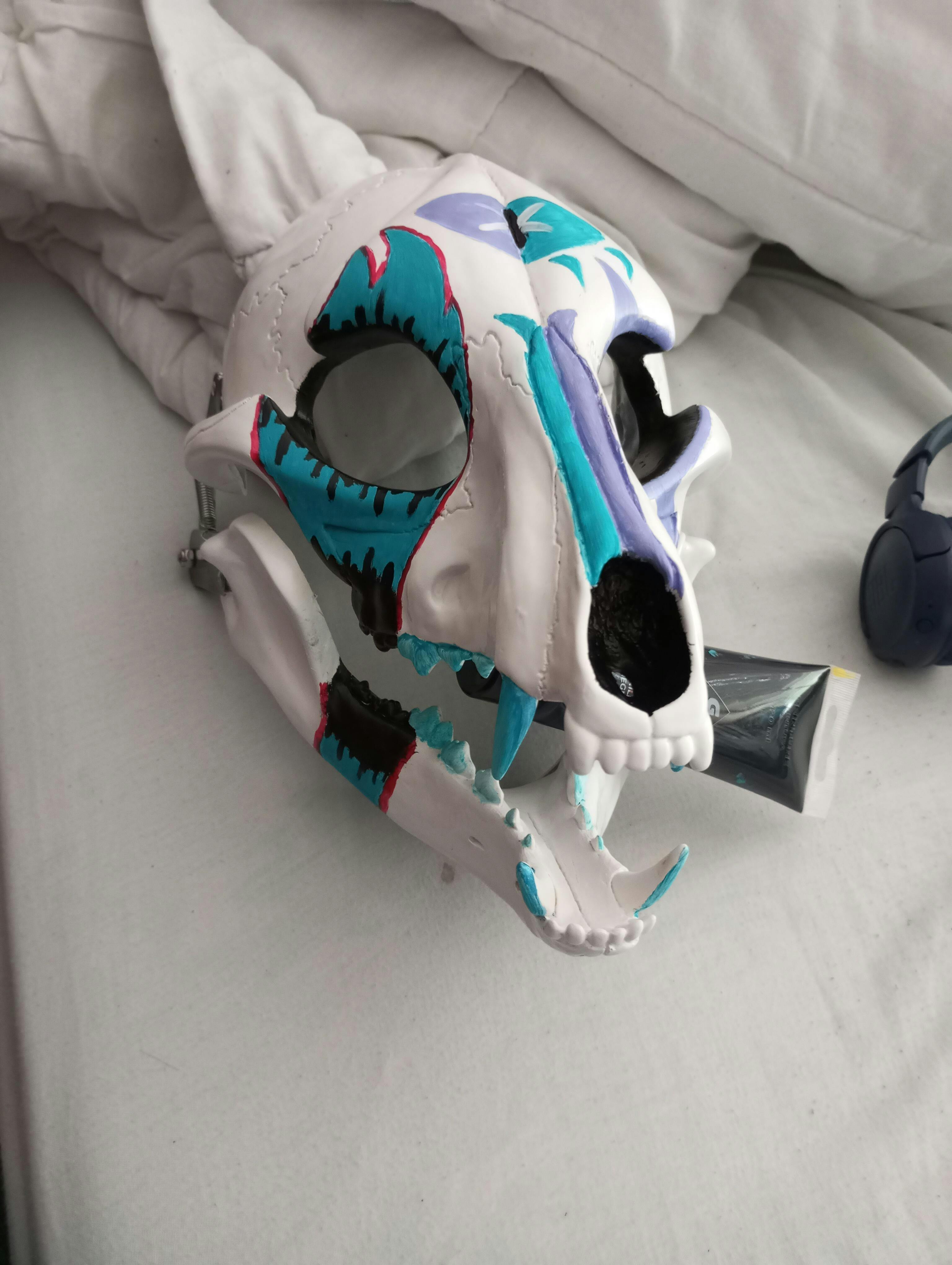 Skeletal K9 Cut and Hinged Mask – DreamVision Creations