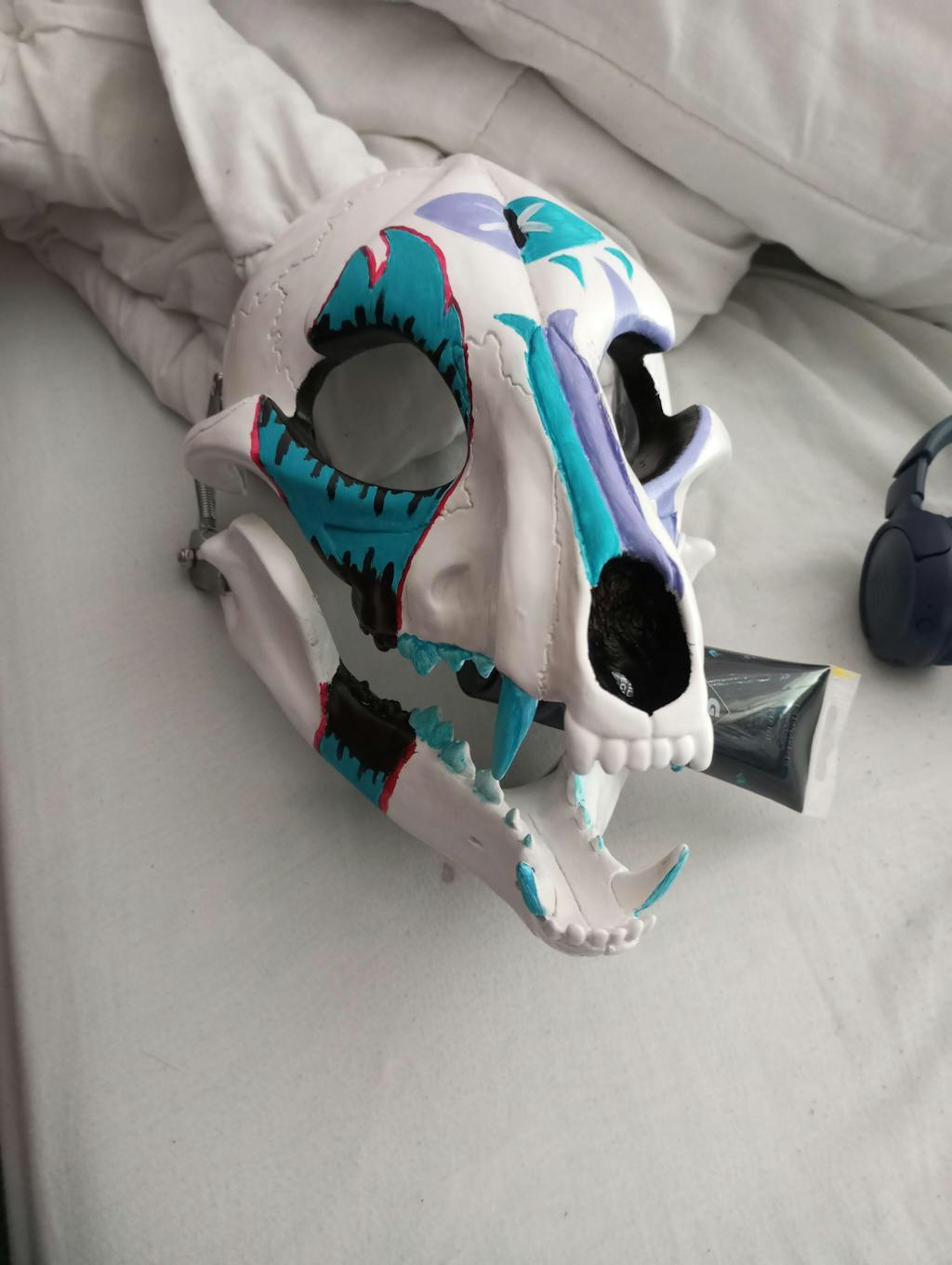 Skeletal K9 Cut and Hinged Mask – DreamVision Creations