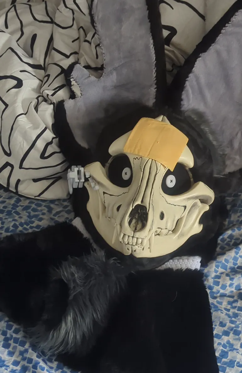Skeletal K9 Cut and Hinged Mask – DreamVision Creations