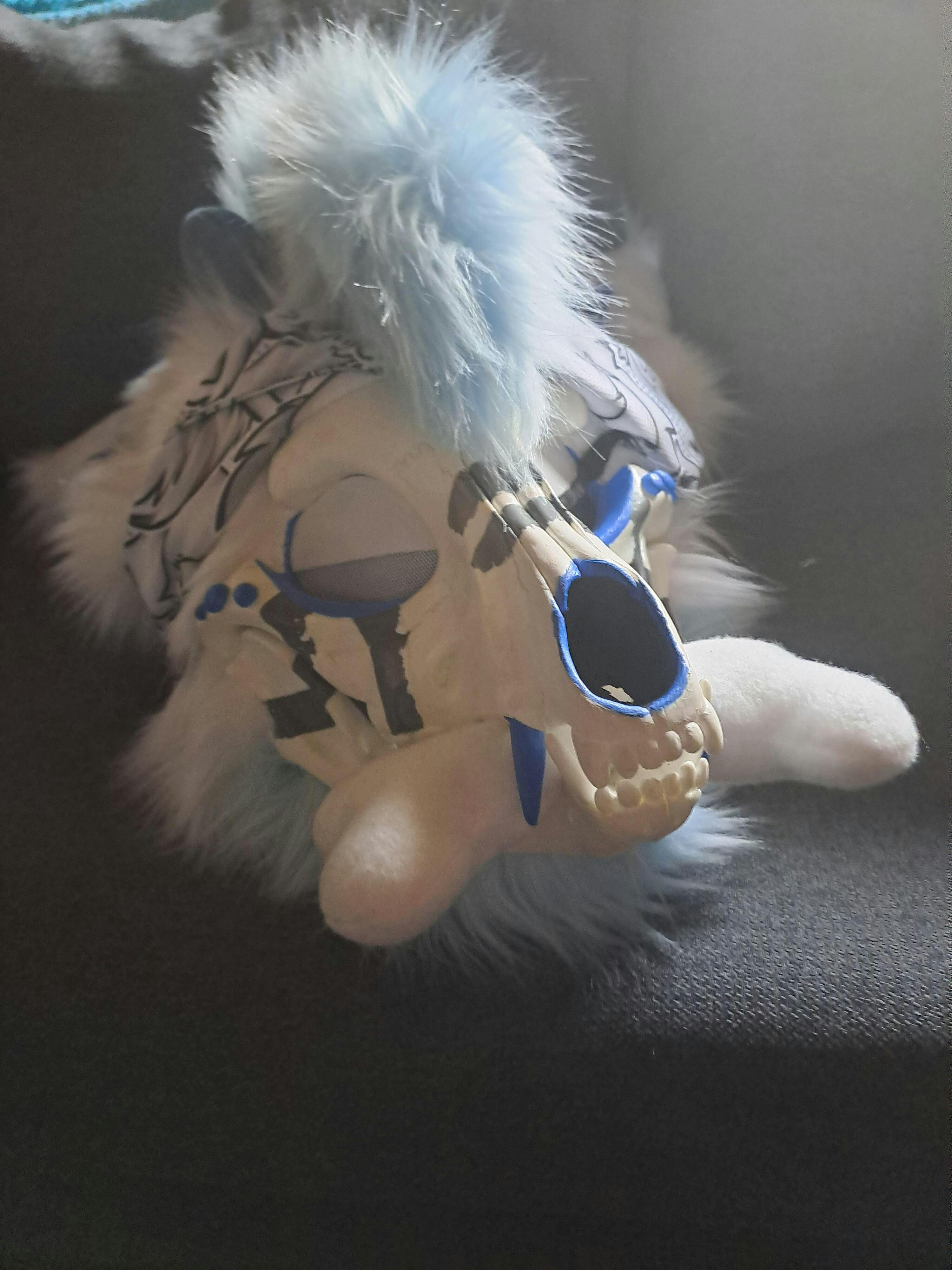 Skeletal K9 Cut and Hinged Mask – DreamVision Creations