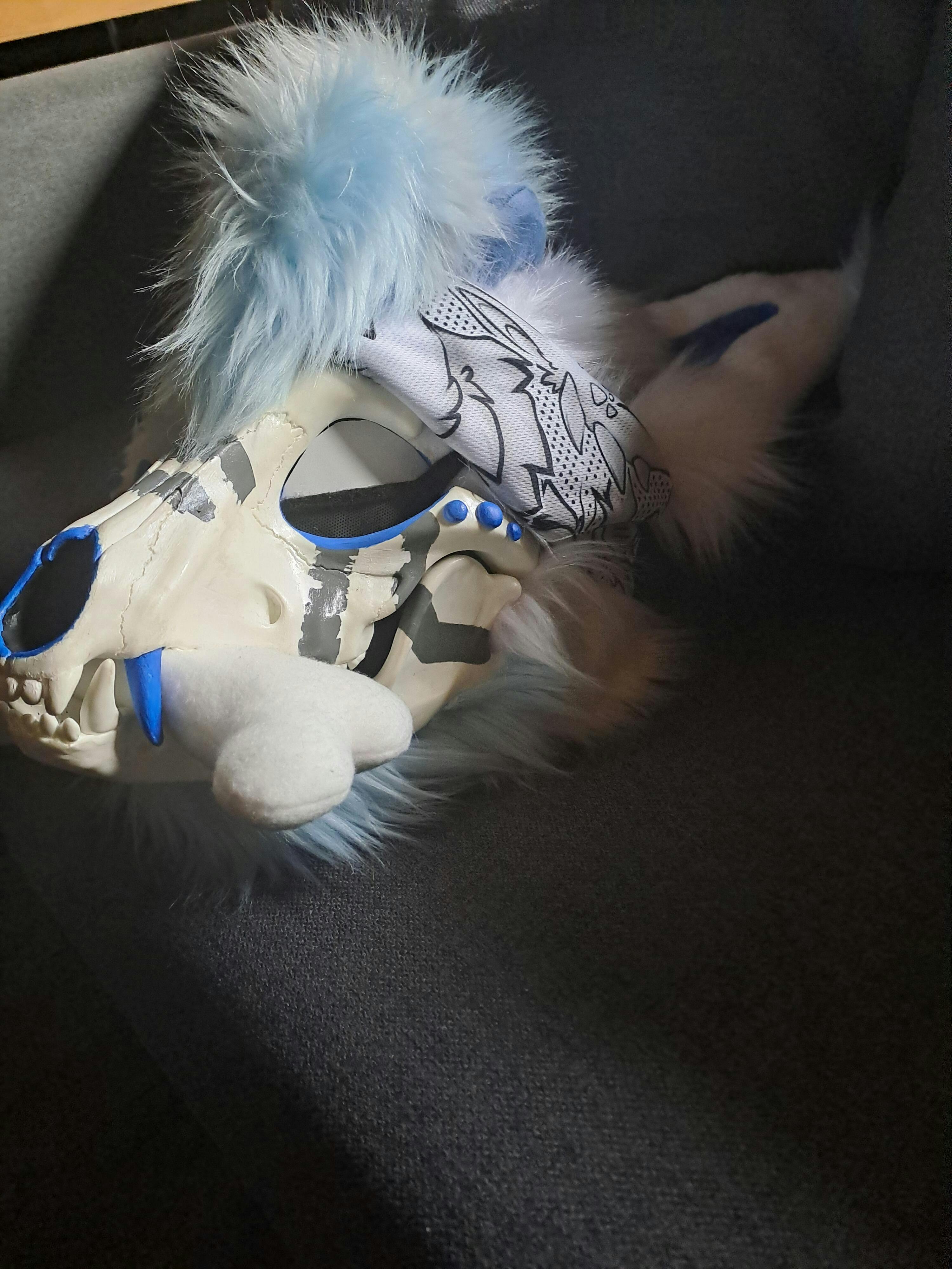 Skeletal K9 Cut and Hinged Mask – DreamVision Creations