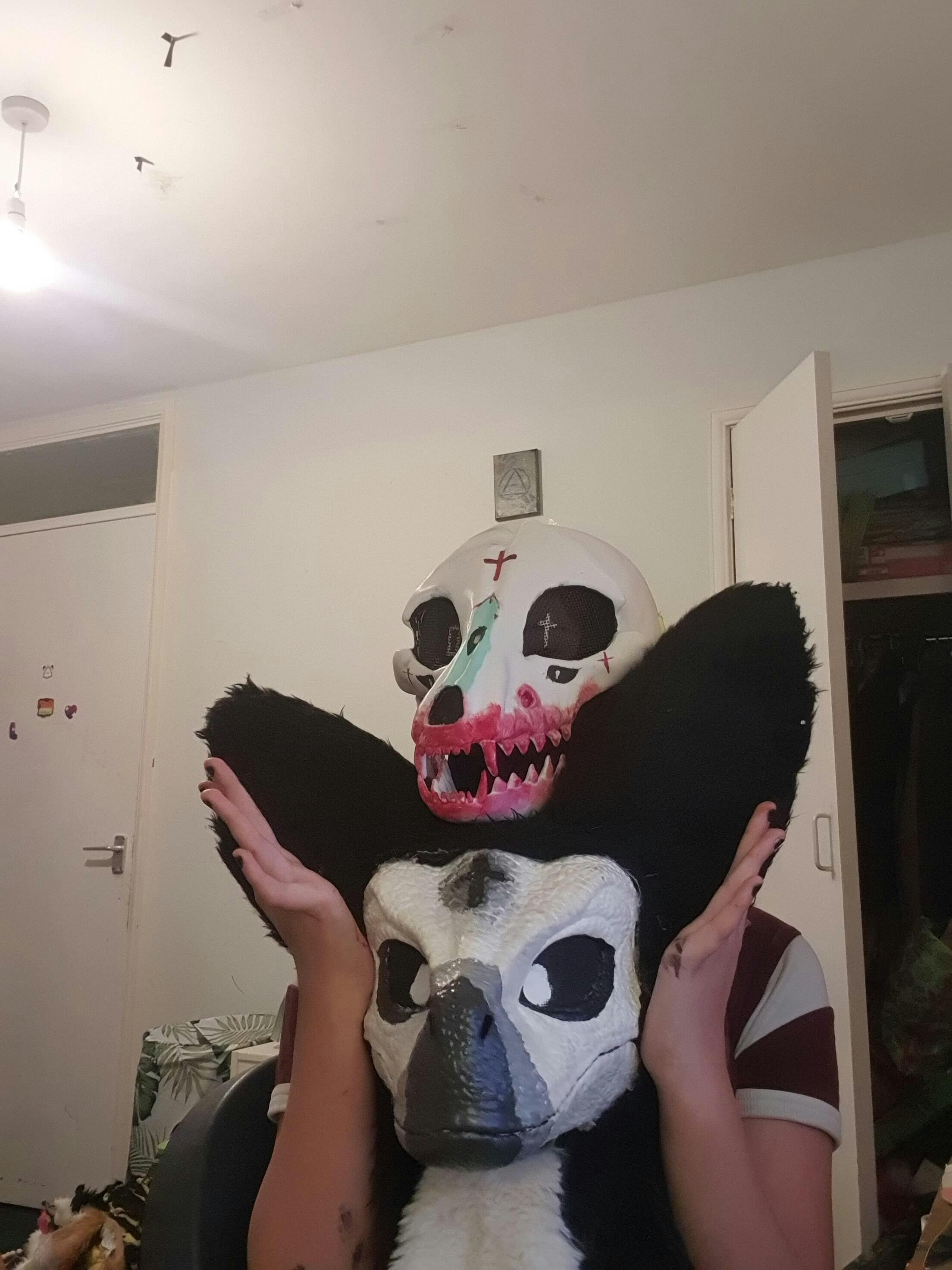 Skeletal K9 Cut and Hinged Mask – DreamVision Creations