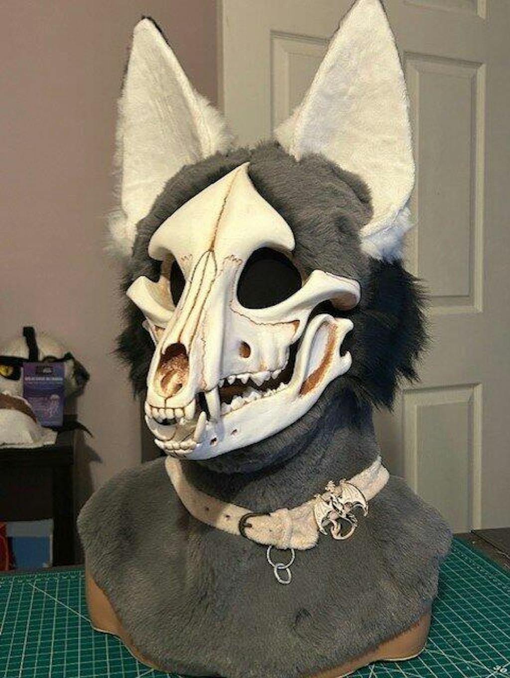 Skeletal K9 Cut and Hinged Mask – DreamVision Creations