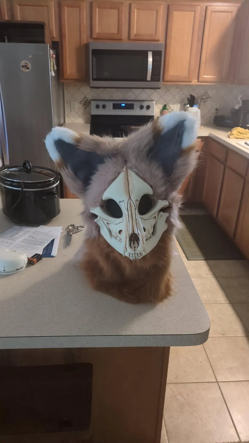Skeletal K9 Cut and Hinged Mask – DreamVision Creations