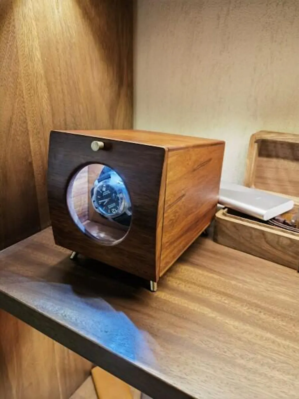 Single Wood Watch Winders For Automatic Watches - Winder for Rolex ...