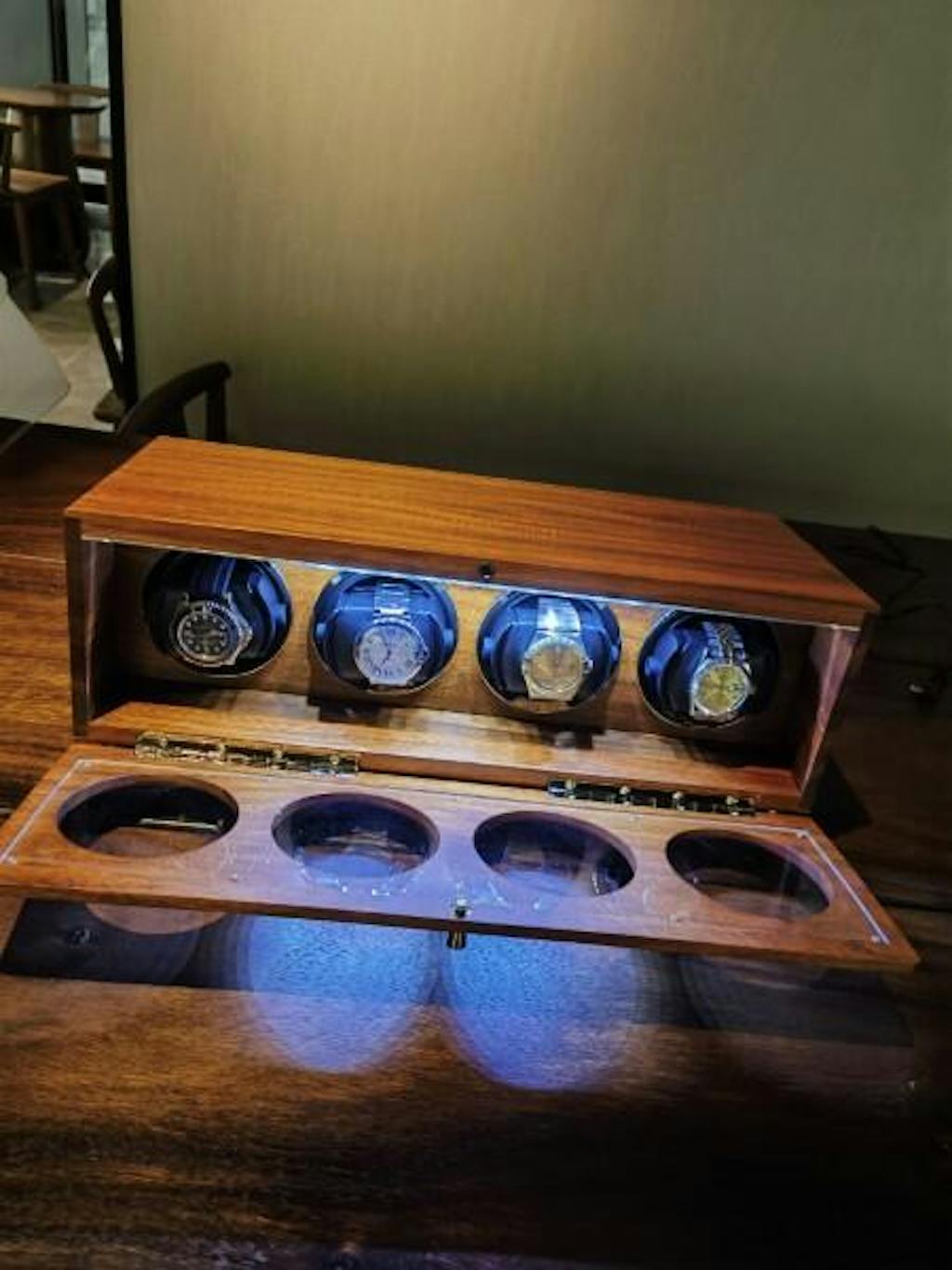 4 Wood Watch Winders For Automatic Watches - Winder On Watch – Driklux