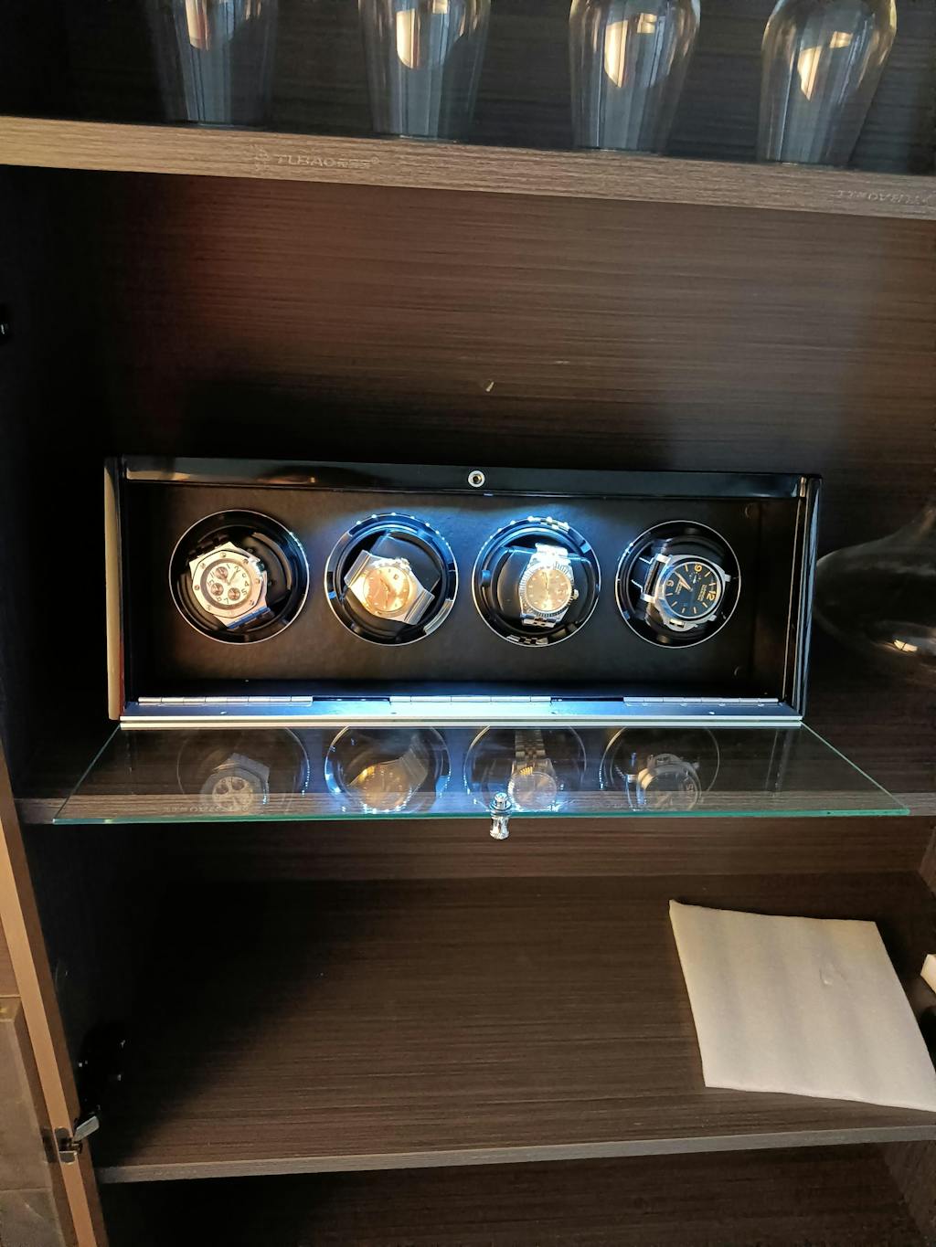 Quadruple Auto Watch Winders Box for Rolex – Driklux