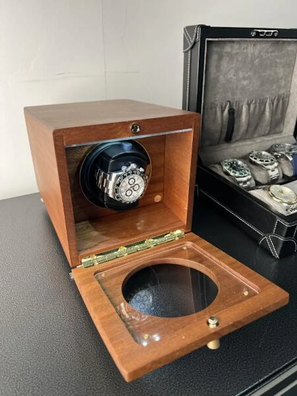 Single Wood Watch Winders For Automatic Watches - Winder for Rolex ...