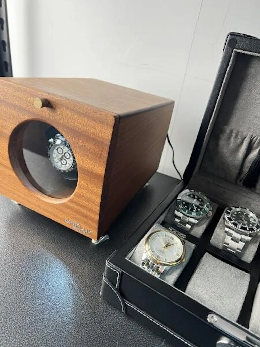 Single Wood Watch Winders For Automatic Watches - Winder for Rolex ...