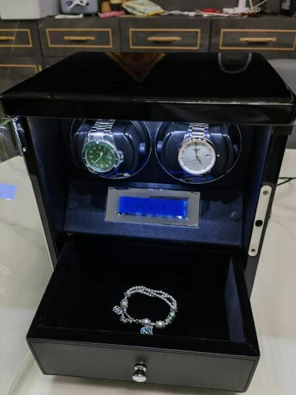 Dual Self-Winding Double Watch Winders Box - Effortless Maintenance fo ...